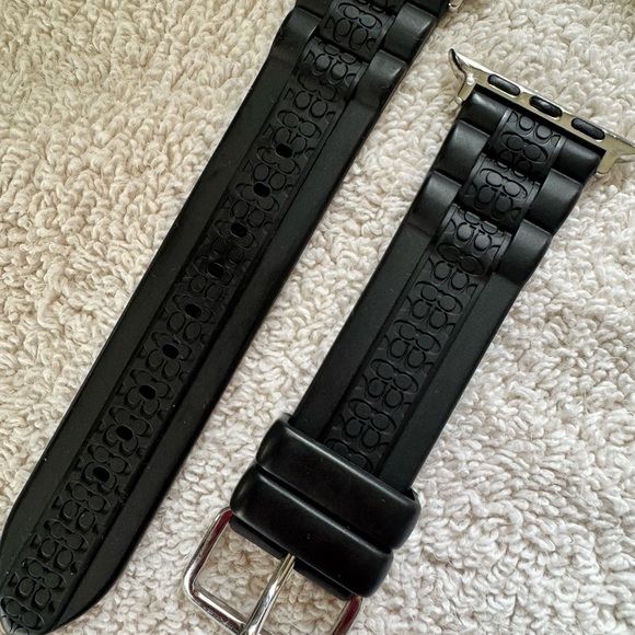 Coach | Other | Coach Black Watch Band With Signature Pattern | Poshmark